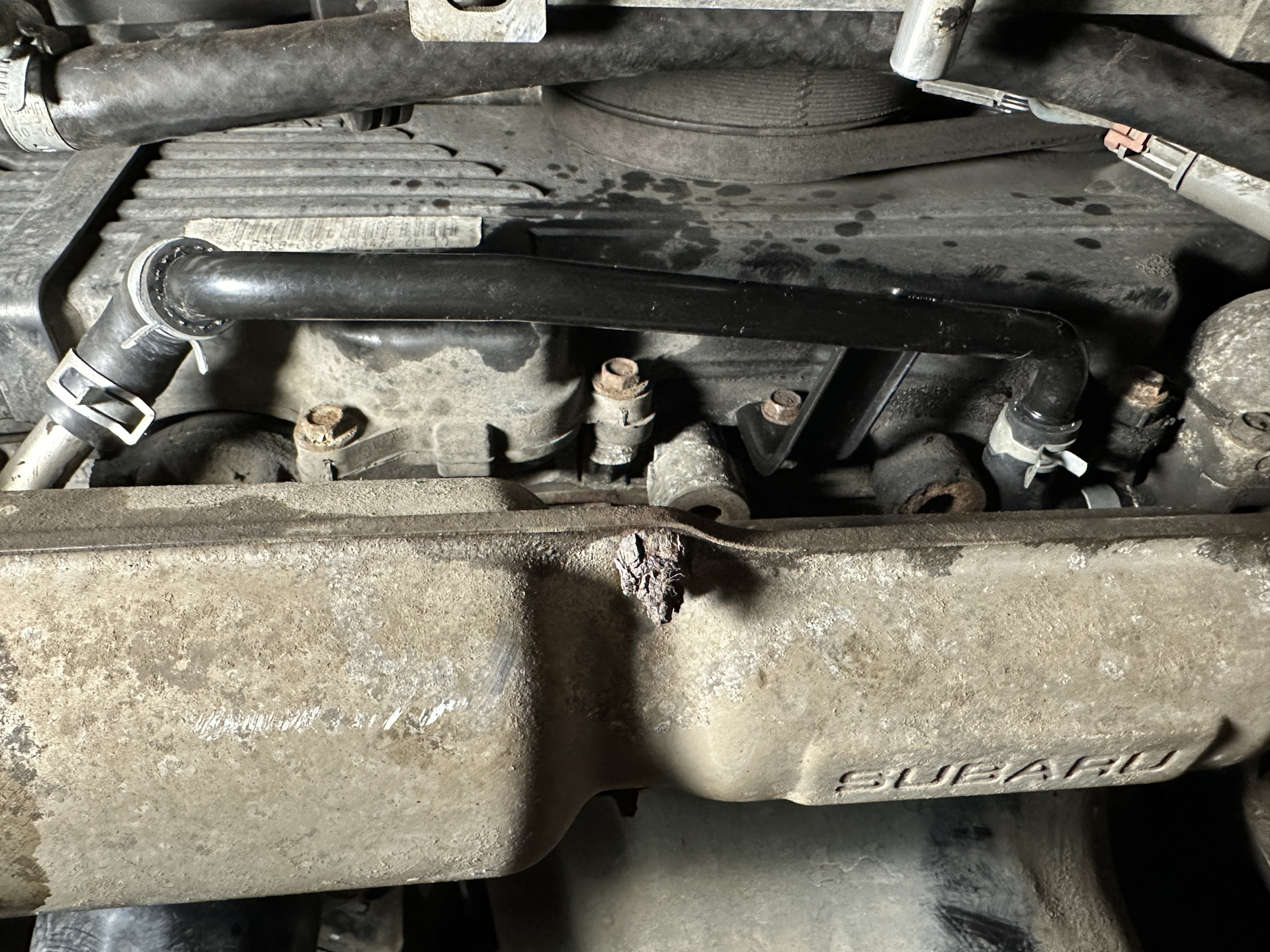 Замена приемного патрубка — Subaru Forester (SG), 2,5 л, 2006 года ...