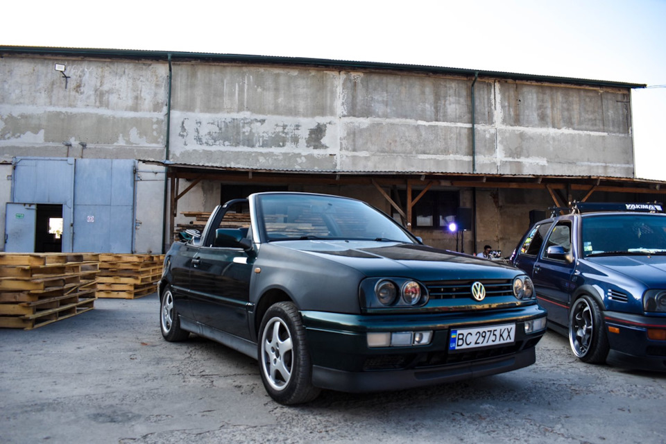 Dual Round фары — Volkswagen Golf Cabriolet Mk3, 1,8 л, 1997 года ...