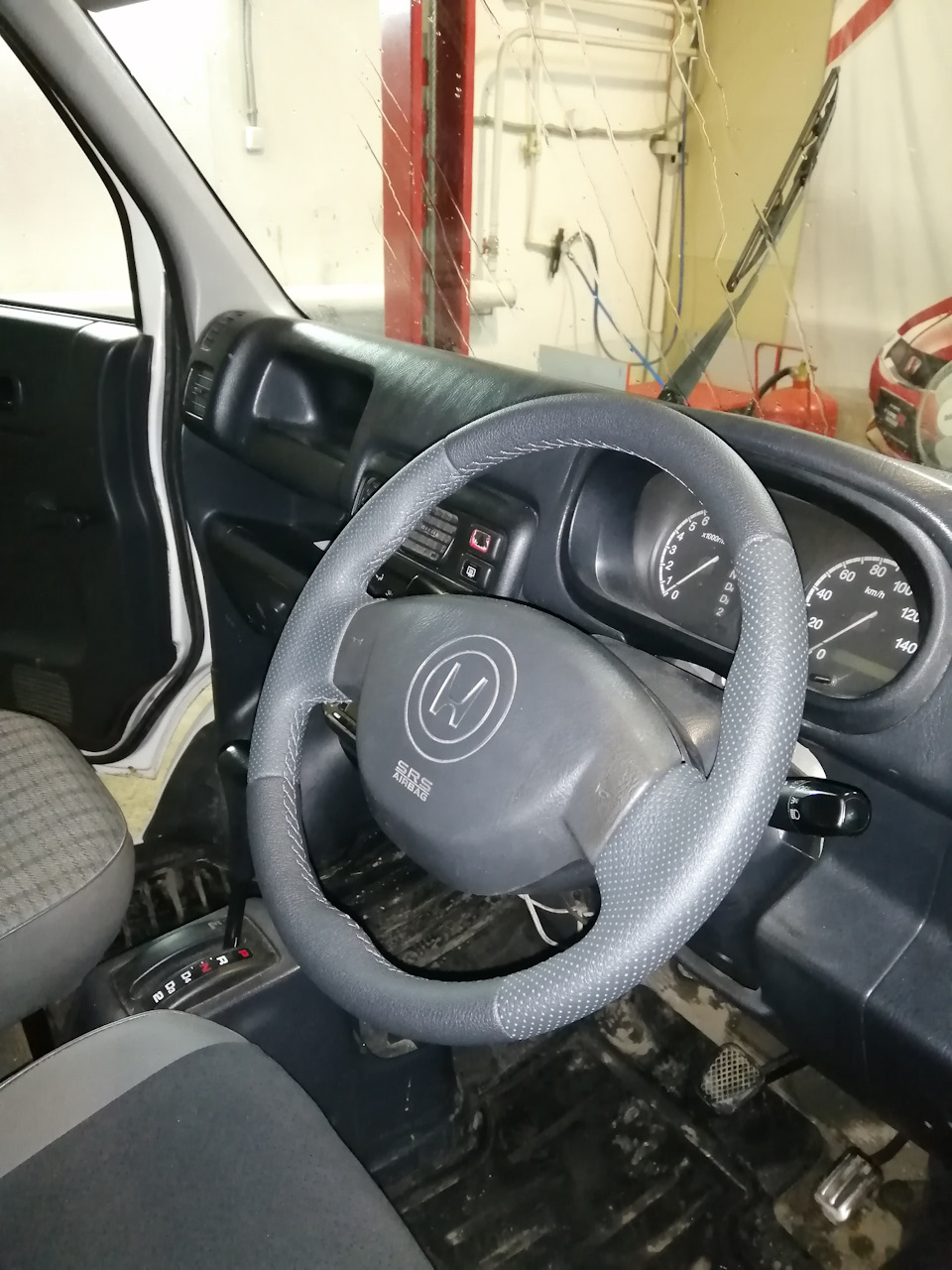 Перешили руль и подушку водительского сиденья — Honda Acty (3G), 0,6 л ...