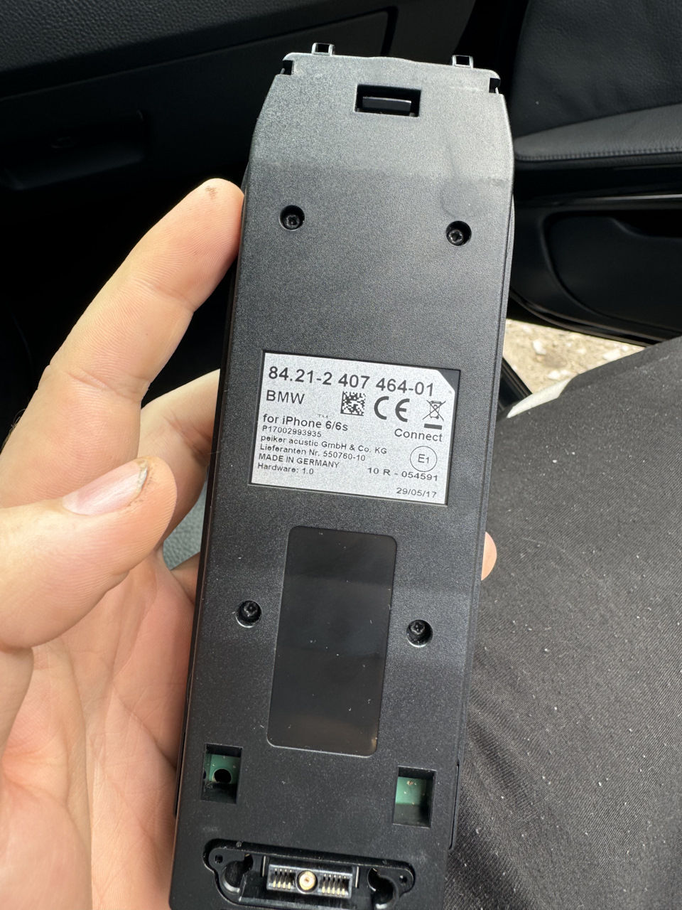 Snap in adapter айфон 6/6s/7/8 — BMW 3 series Coupe (E92), 3 л, 2008 ...