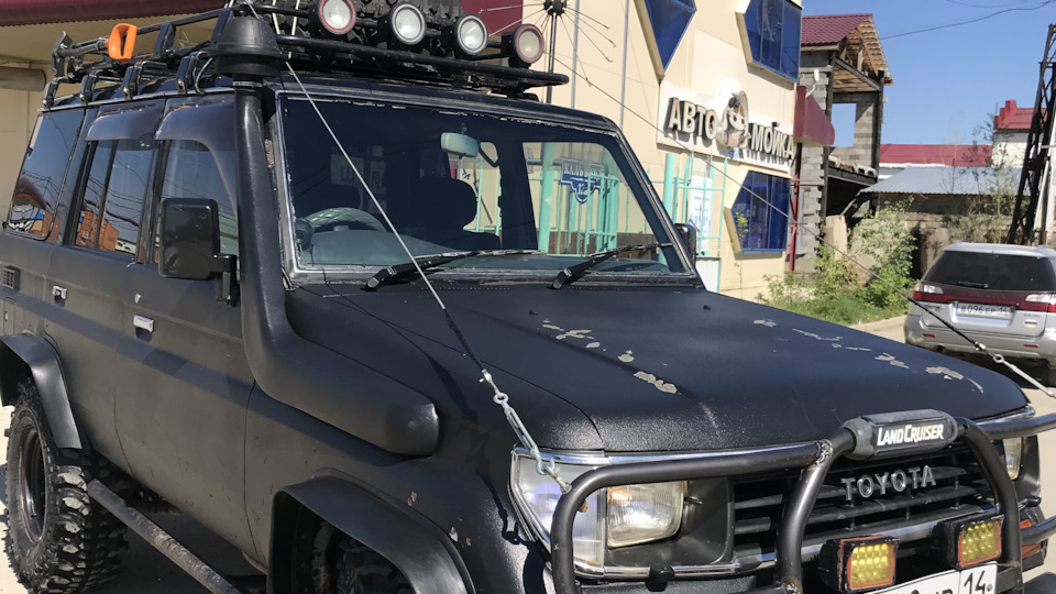 Бортжурнал Toyota Land Cruiser Prado черный раптор 1кзте