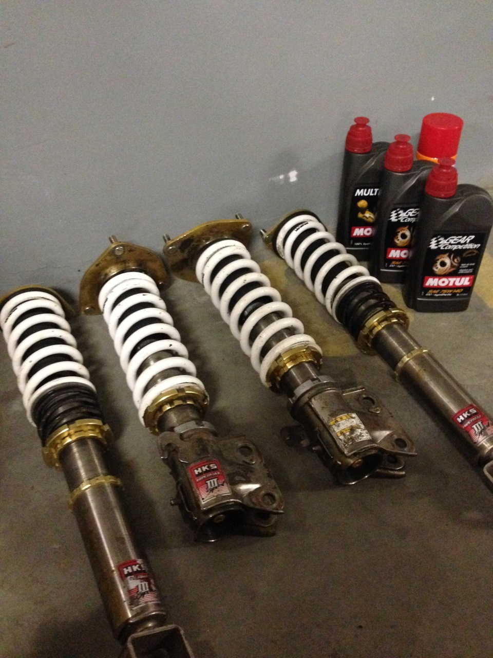 HKS Hipermax III Sport & Desmond Regamaster EVO — Mitsubishi Lancer ...