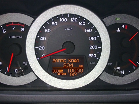 Первая Десяточка — Toyota RAV4 (III), 2 л, 2008 года | плановое ТО | DRIVE2