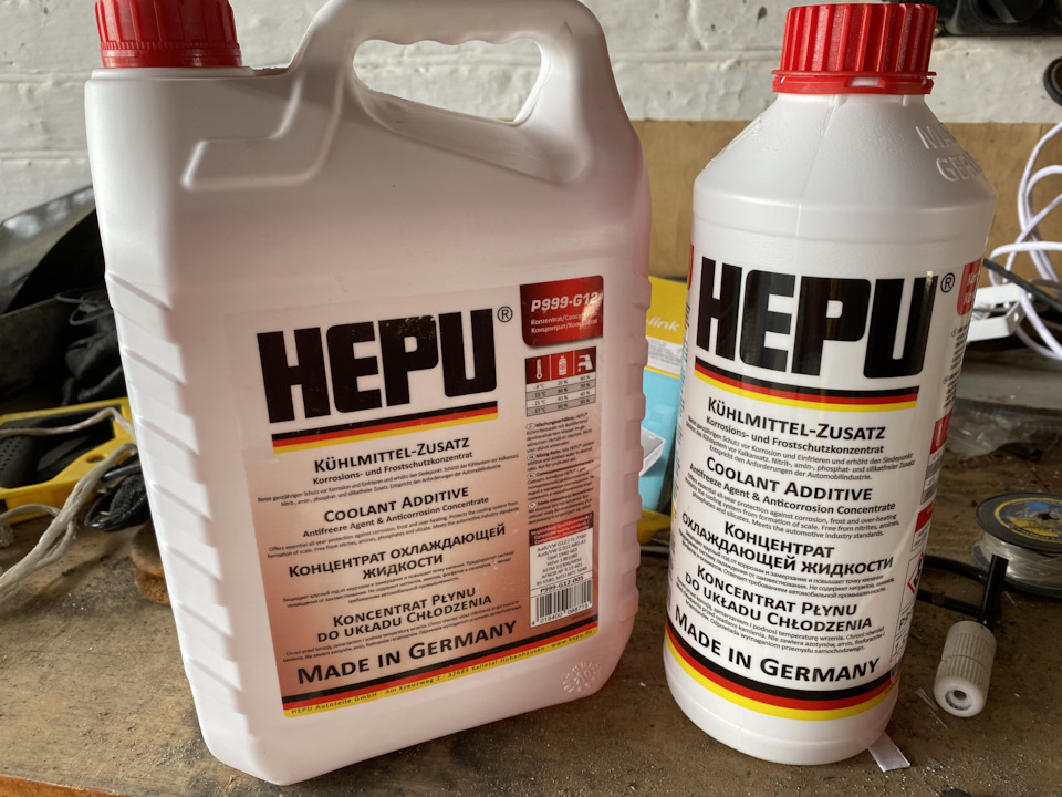 Замена антифриза на hepu — Daewoo Lanos, 1,5 л, 2006 года | расходники ...