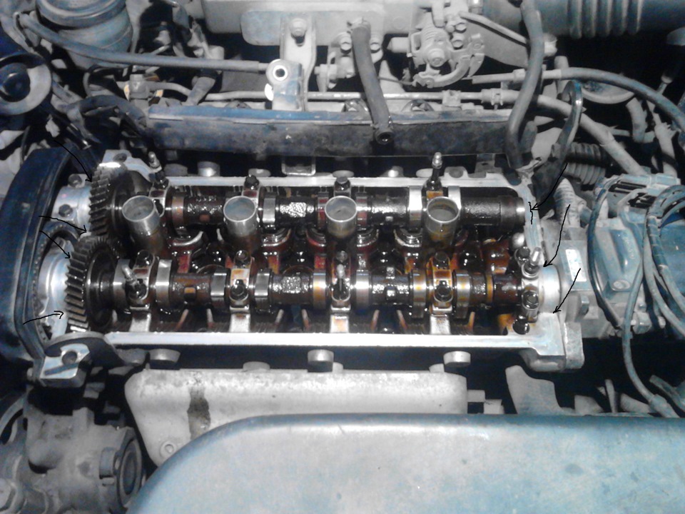 крышка головки блока… — Toyota Tercel (4G), 1,3 л, 1993 года | своими ...