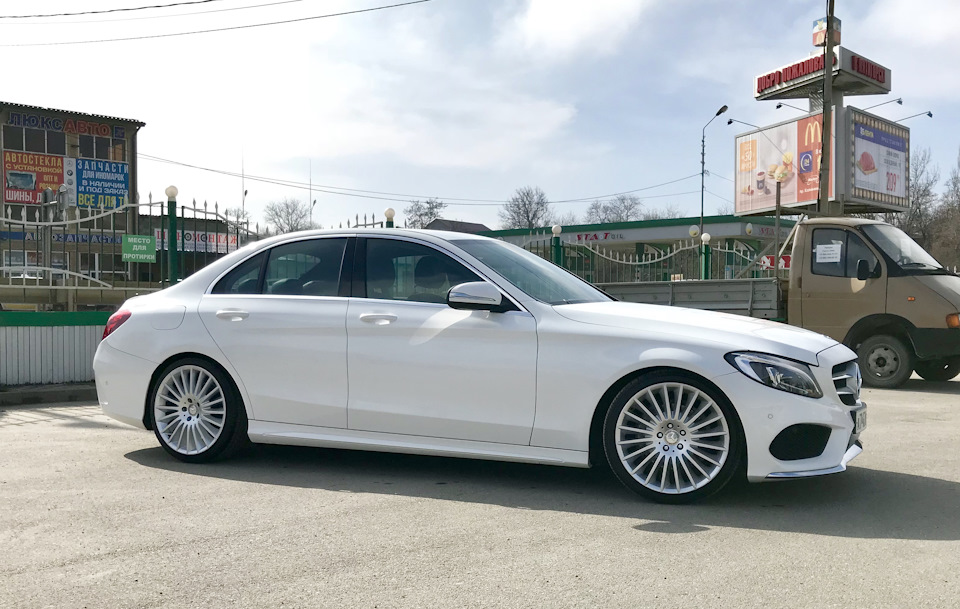 Maybach Wheels 19" на месте — Mercedes-Benz C-Class (W205), 1,6 л, 2015 ...