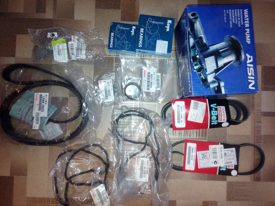 Замена ГРМ и всего сопутствуюшего — Toyota Camry (XV30), 3 л, 2004 года ...