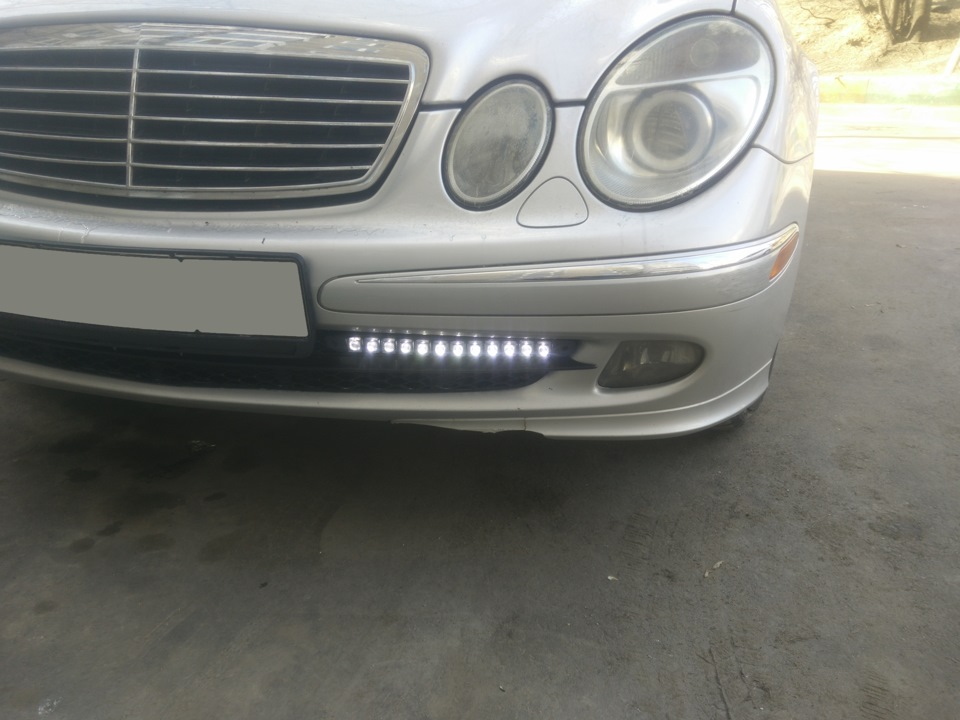 ДХО led day light w211 — Mercedes-Benz E-Class (W211), 3,2 л, 2004 года ...