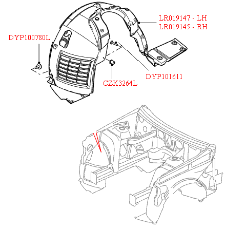 LR019147 Защита Jaguar Land Rover | Запчасти на DRIVE2