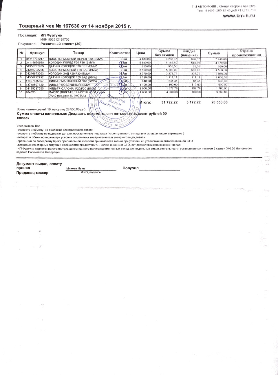 34216792225 Тормозной диск Зд BMW | Запчасти на DRIVE2