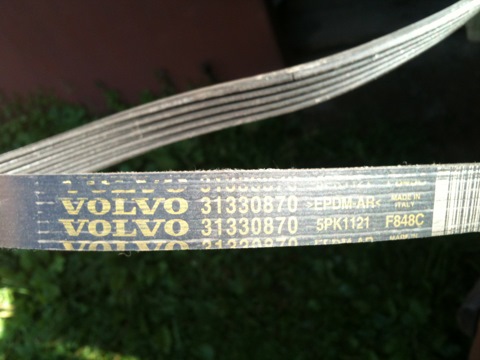 31330870 Поликлиновый ремень. Число ручьев 5 Volvo | Запчасти на DRIVE2