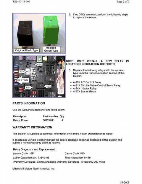 8627A011 Реле Mitsubishi | Запчасти на DRIVE2