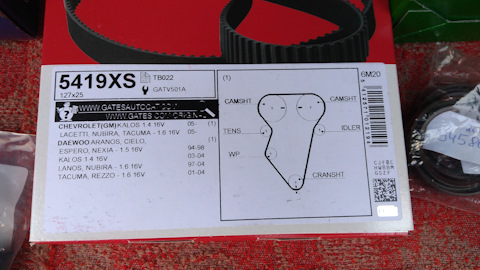 5419XS Ремень ГРМ GATES | Запчасти на DRIVE2