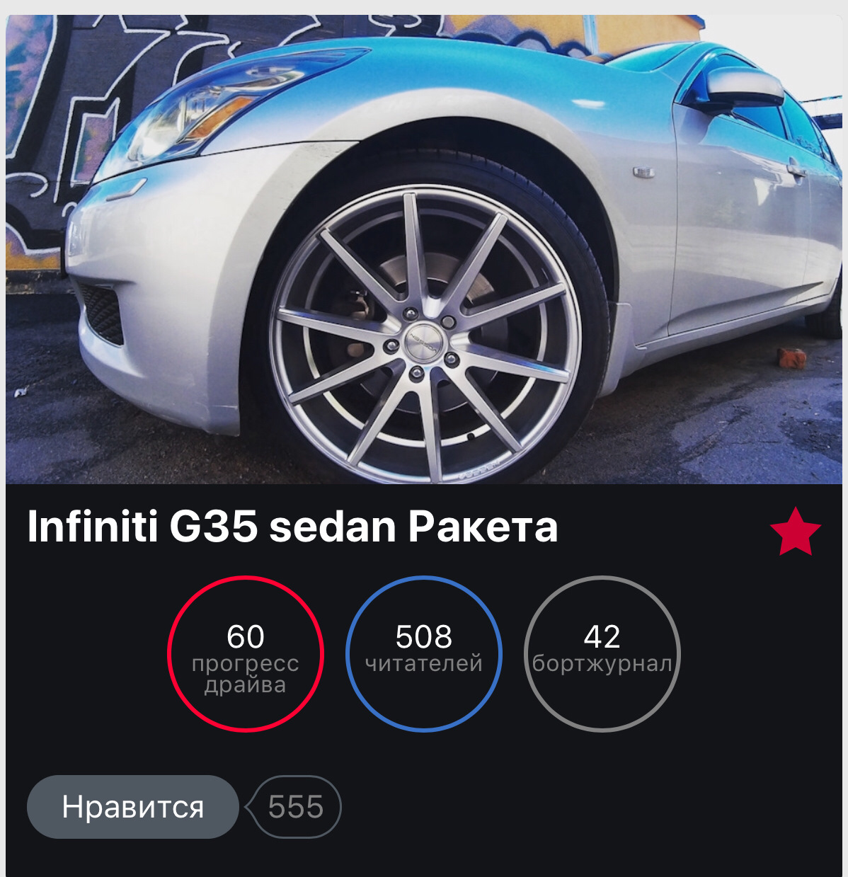 500+ подписчиков и топ 10 — Infiniti G35 Sedan (V36), 3,5 л, 2007 года | просто так | DRIVE2