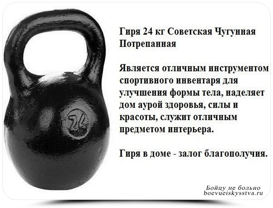 Гиря 24 кг Советская Чугунная Потрепанная — DRIVE2