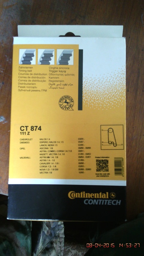 CT874 РЕМЕНЬ ГРМ ЧЗ 111 CONTITECH | Запчасти на DRIVE2