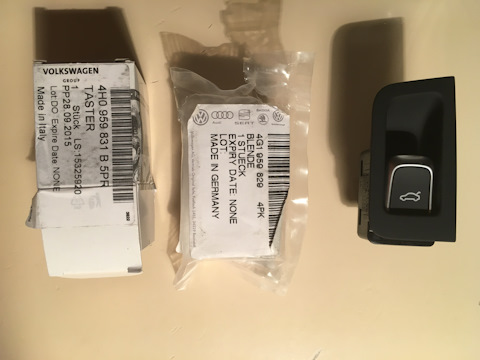 4H0959831B5PR Кнопка открывания багажника для Audi VAG | Запчасти на DRIVE2