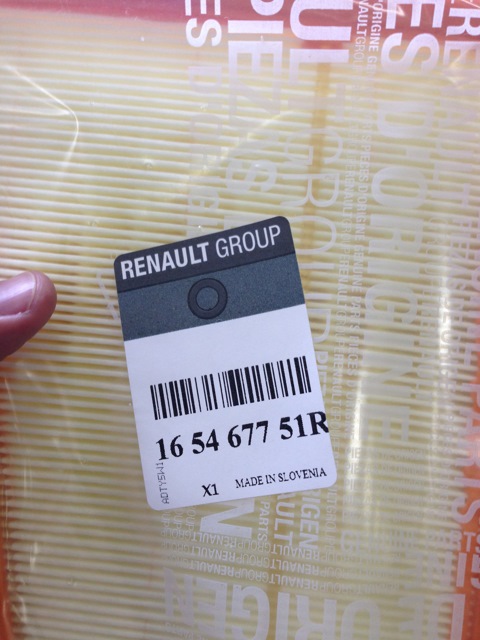 165467751R Фильтр возд RENAULT | Запчасти на DRIVE2