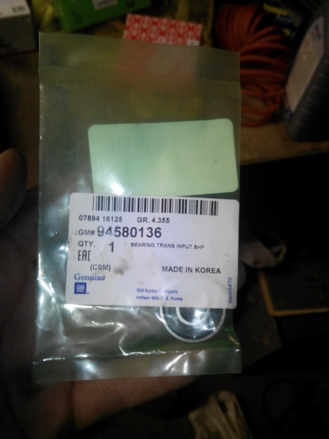 94580136 Подшипник маховика GM | Запчасти на DRIVE2