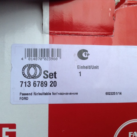 713678920 Комплект подшипника колеса FAG | Запчасти на DRIVE2