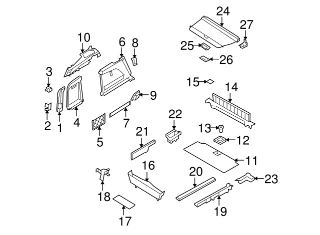 51476955000 Накладка борта погрузочного пола BMW | Запчасти на DRIVE2