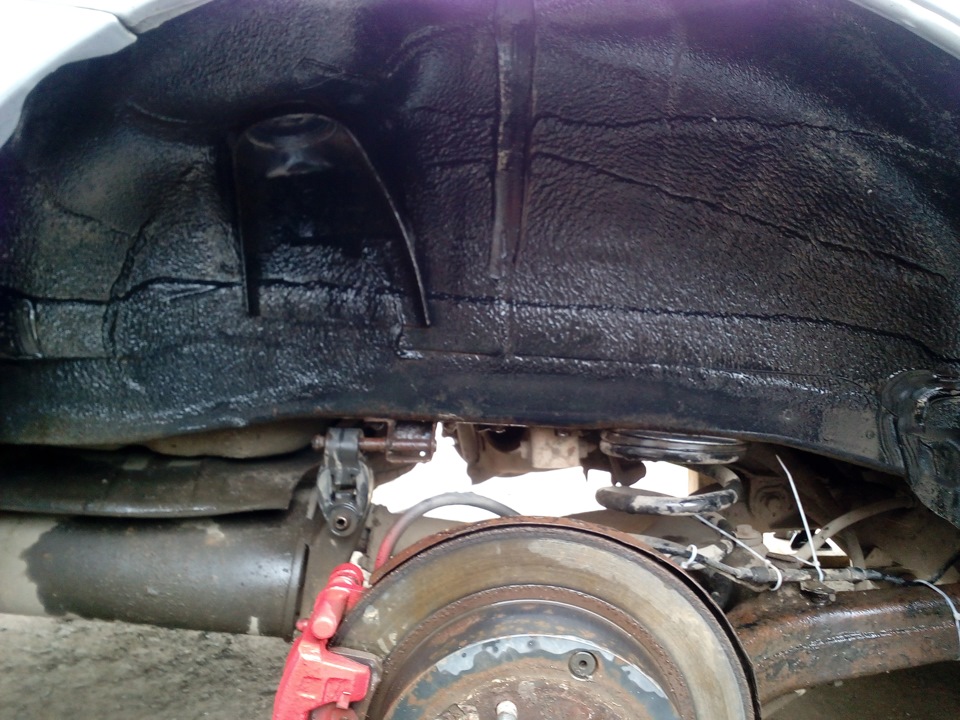 Шумоизоляция задних арок — Mitsubishi Grandis, 2,4 л, 2003 года ...