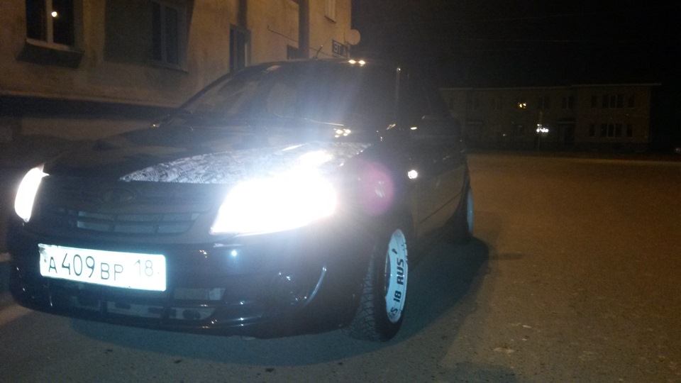 Бронь на капот jdm вариант — Lada Гранта (1G), 1,6 л, 2013 года ...