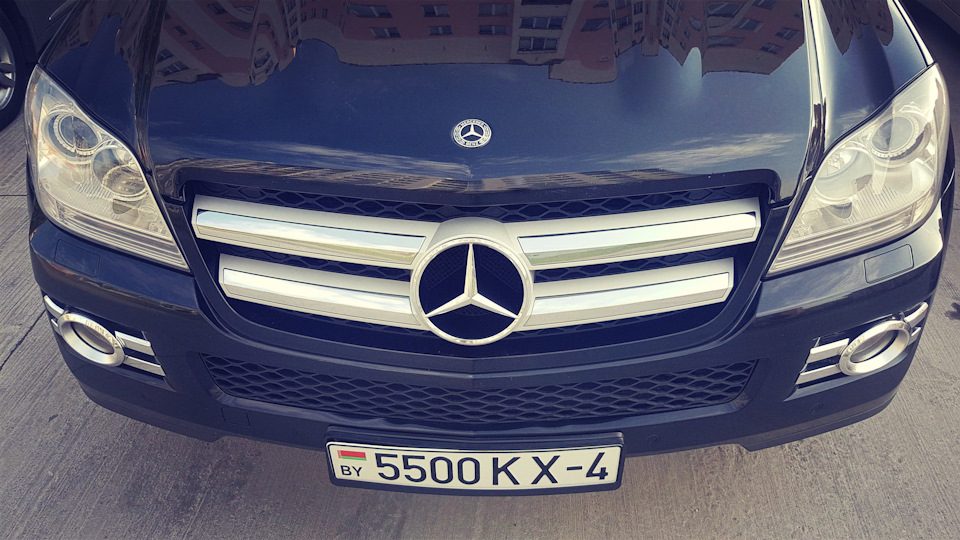 Новая эмблема мерседес (2017) — Mercedes-Benz GL-Class (X164), 5,5 л ...