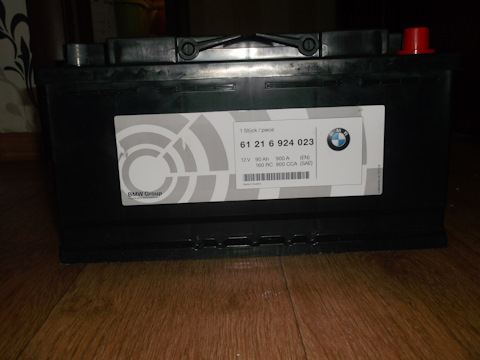 61216924023 Оригинальная акк.батарея BMW AGM BMW | Запчасти на DRIVE2