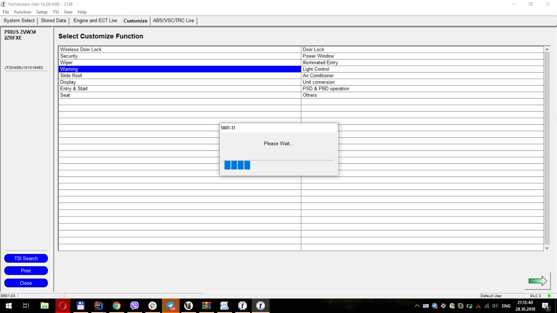 Немного о настройке Techstream — Toyota Prius (30), 1,8 л, 2009 года ...