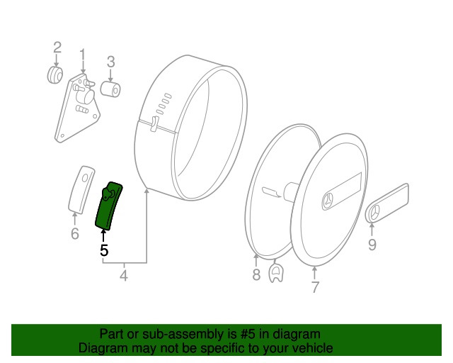 A4638900389 Замок для кожуха запасного колеса Mercedes | Запчасти на DRIVE2