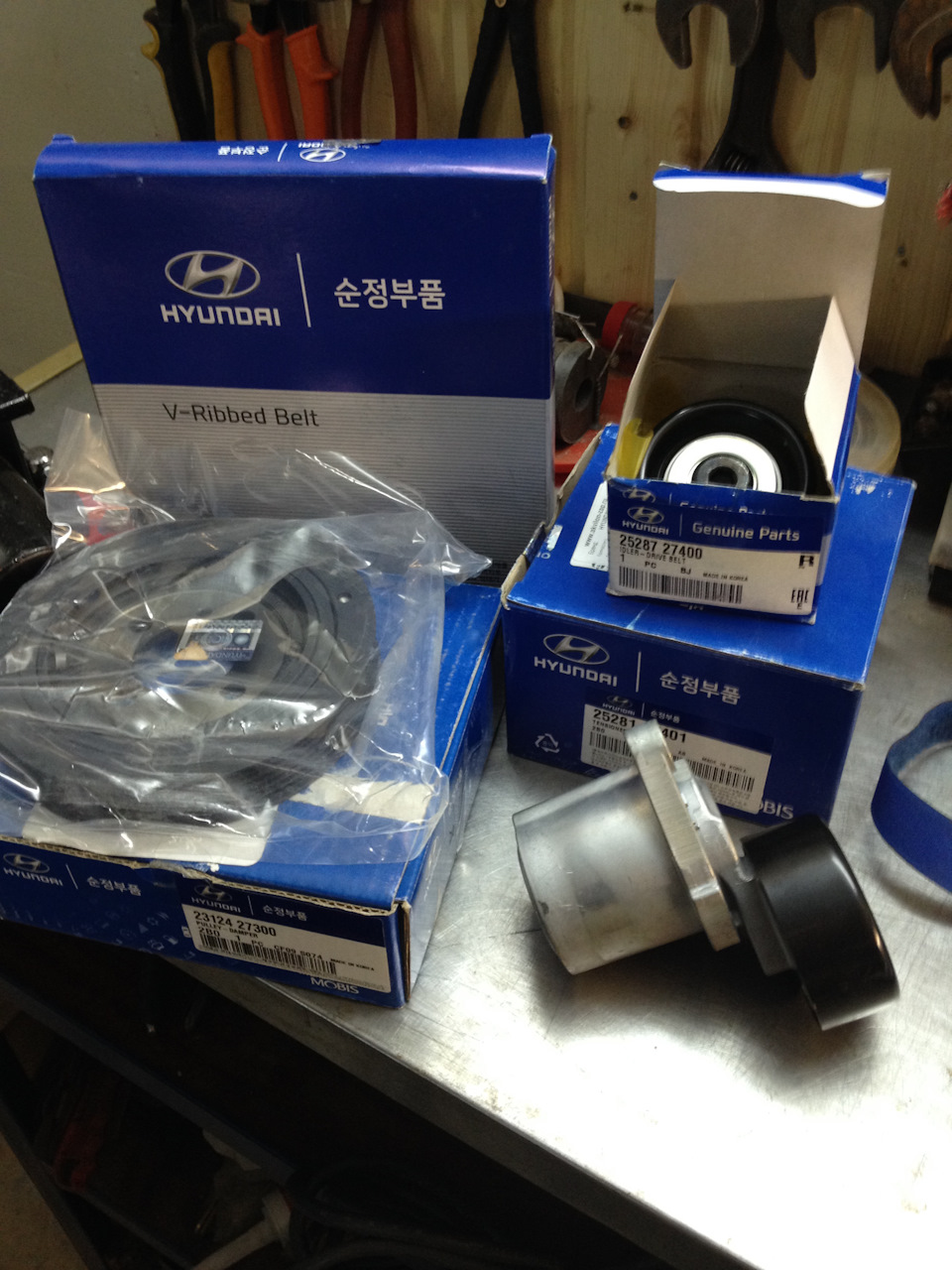 2528727400 Шкив натяжителя ремня грм KIA HYUNDAI | Запчасти на DRIVE2