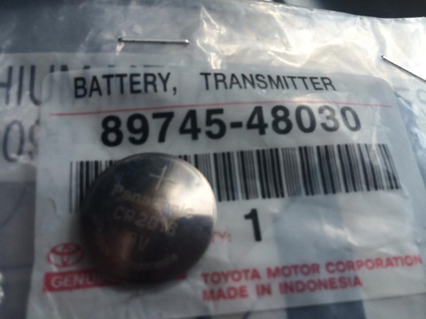 8974548030 БАТАРЕЙКА CR2016 TOYOTA LEXUS | Запчасти на DRIVE2