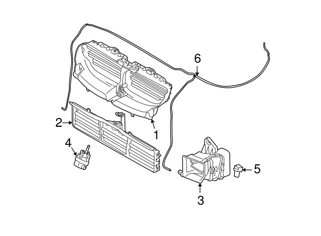 51117178116 Активн.сист.упр.верхн.жалюзи радиатора BMW | Запчасти на DRIVE2