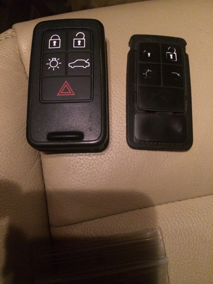 Замена кнопок чип-ключа — Volvo S80 (2G), 3,2 л, 2009 года | другое ...