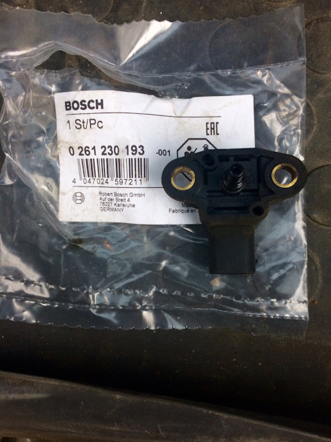 0261230193 Датчик давления наддува BOSCH | Запчасти на DRIVE2
