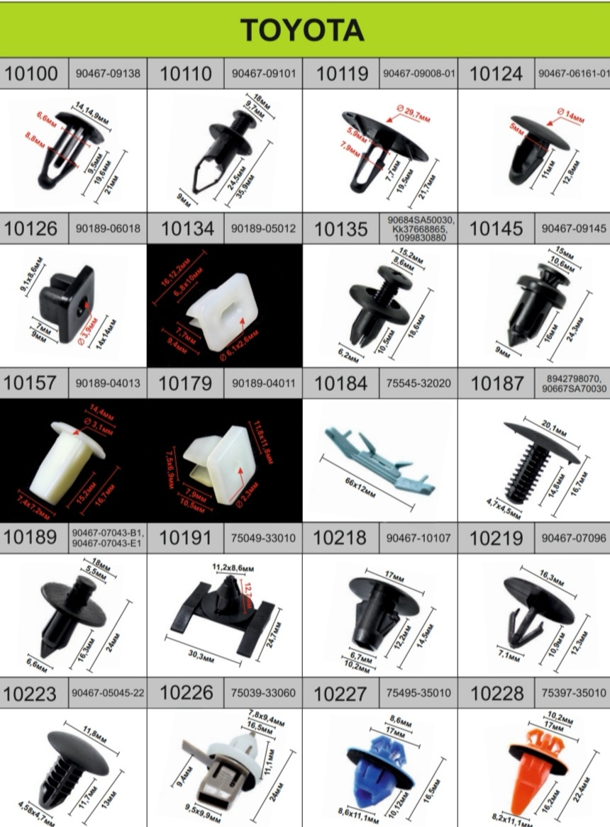 ОЕМ Номера клипс или как найти оригинал — Toyota Cresta (100), 3 л ...