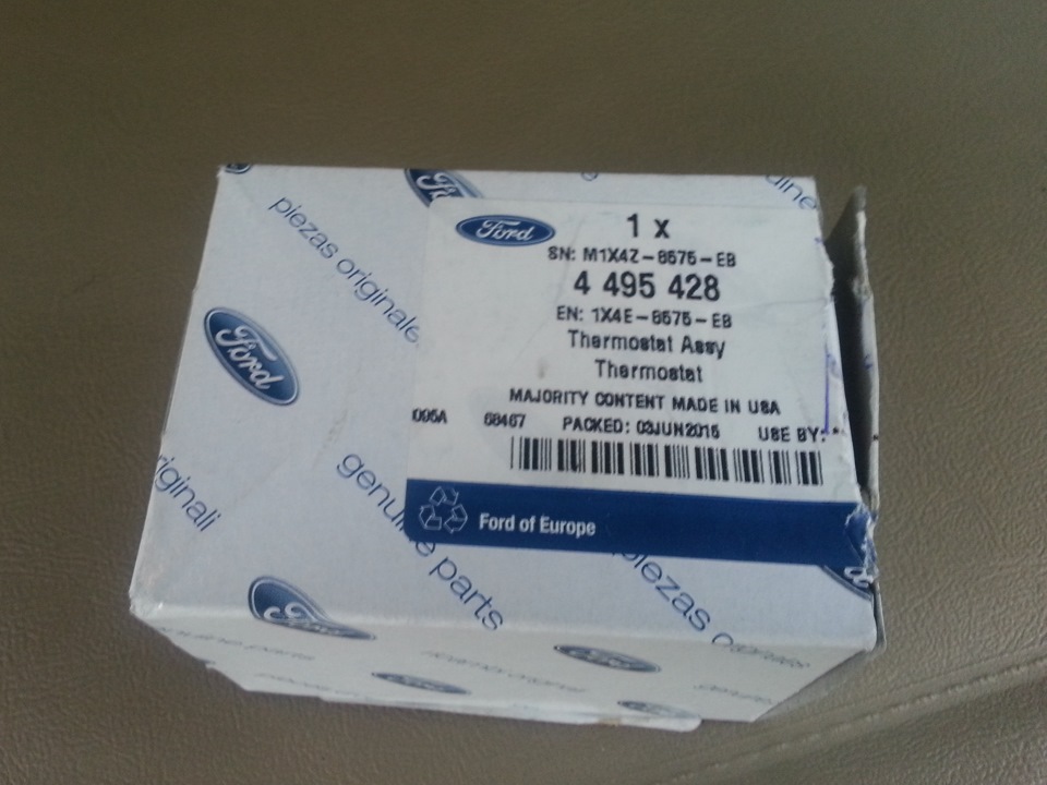 4495428 Термостат, охлаждающая жидкость Ford | Запчасти на DRIVE2