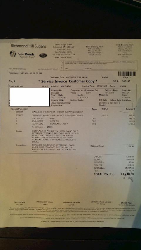 73431FG012 Трубка кондиционера SUBARU | Запчасти на DRIVE2