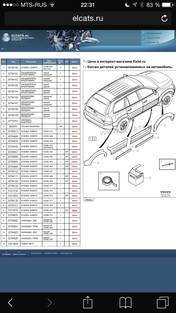 Первый Этап — Volvo XC90 (1G), 4,4 л, 2008 года | тюнинг | DRIVE2