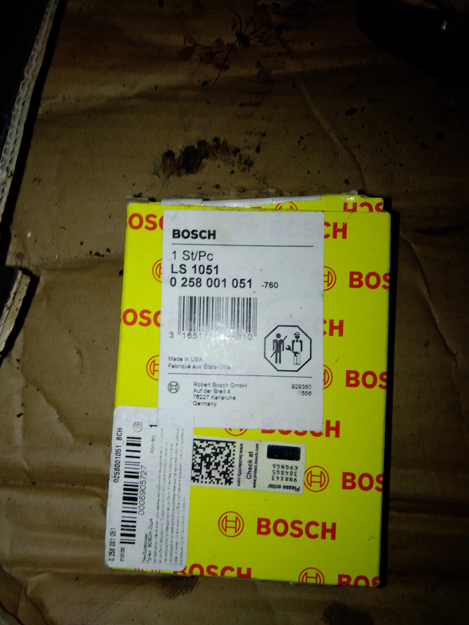 0258001051 ЛЯМБДА-ЗОНД BOSCH | Запчасти на DRIVE2