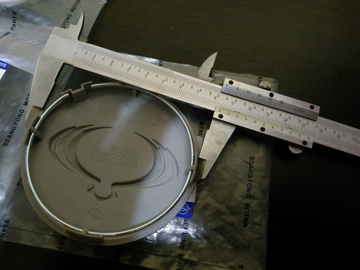 Колпачки ЦО оригинальных дисков SsangYong — SsangYong Rodius, 2,7 л ...