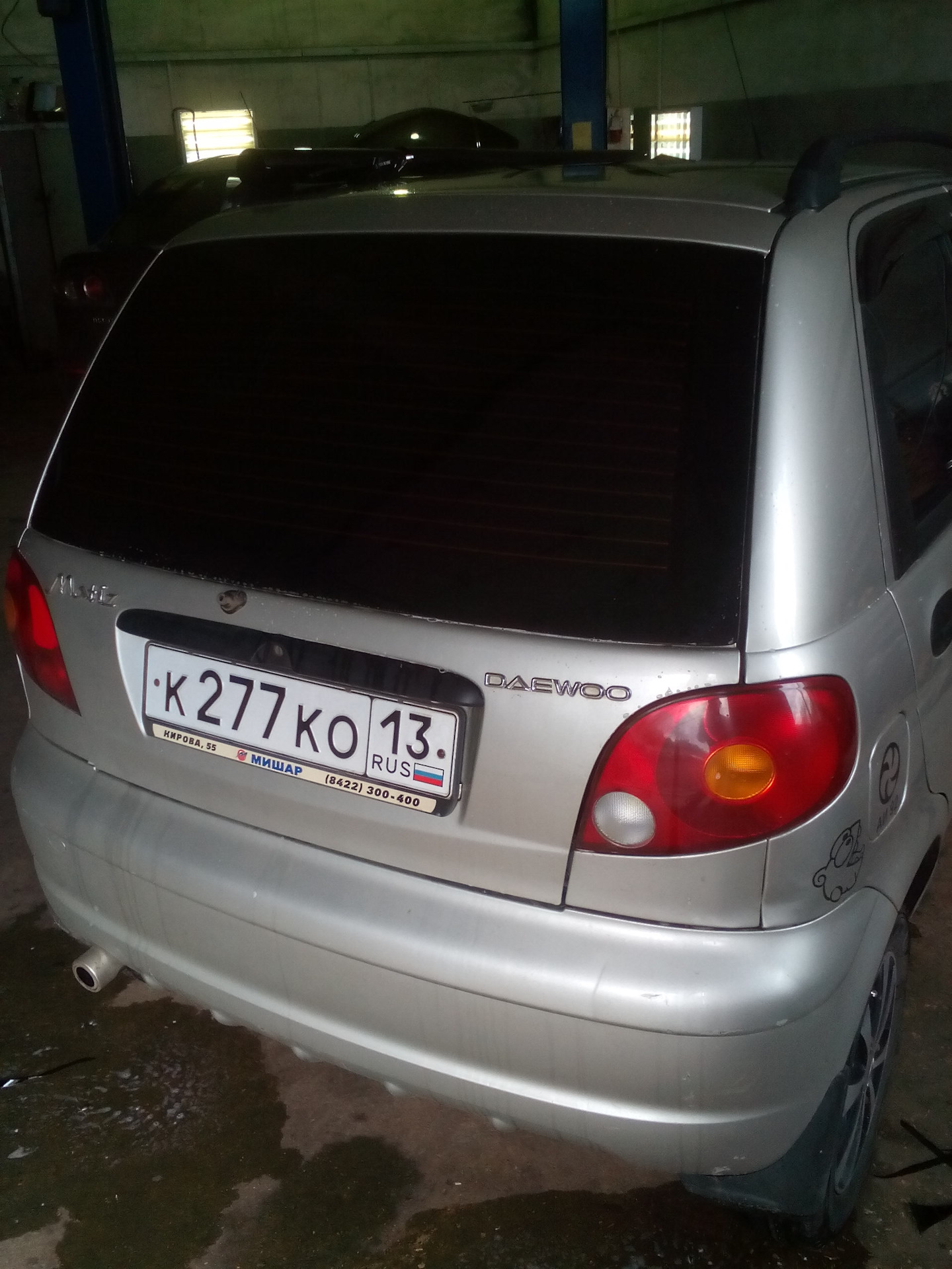 Переклейка заднего полукруга. — Daewoo Matiz (M100/M150), 0,8 л, 2008 ...