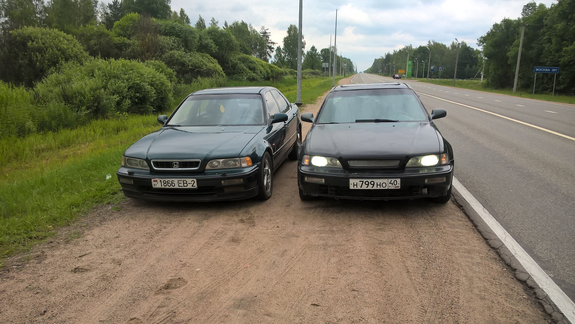 неслучайная встреча — Honda Legend (KA7), 3,2 л, 1994 года | встреча ...