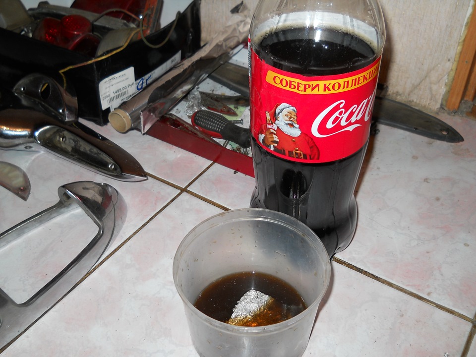 полировка хрома. предновогодней Coca Coloй))) — ГАЗ 21, 1960 года ...