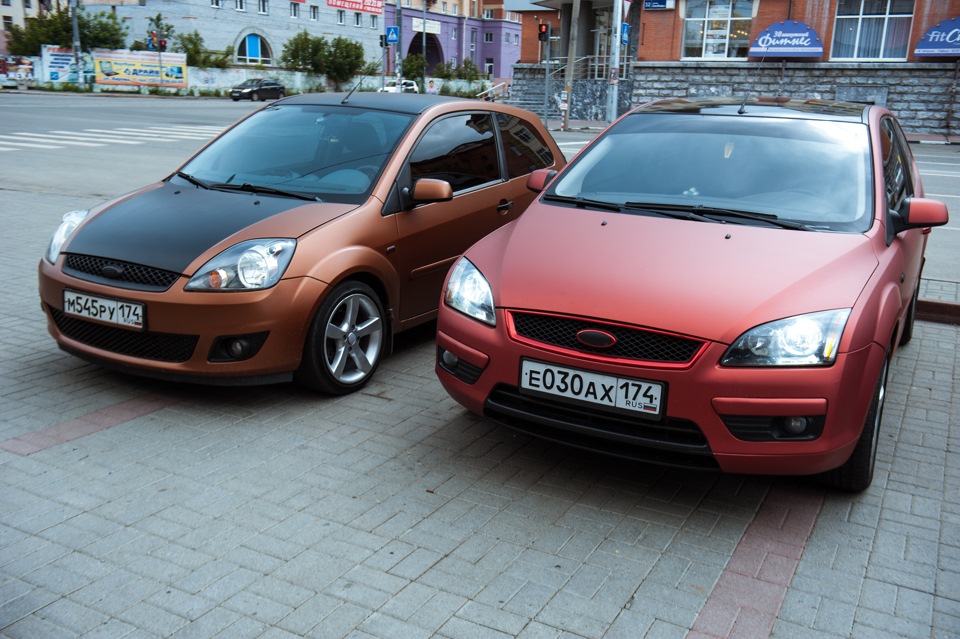 Ford Focus — Arlon Red Aluminium & Ford Fiesta — APA Aztec Bronze — DRIVE2