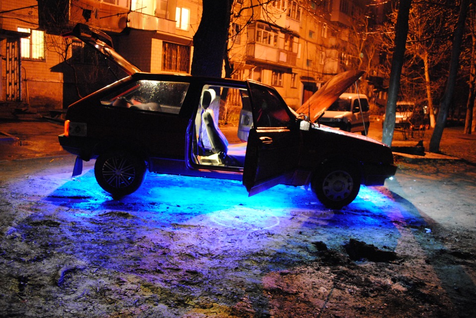 Светодиодная подсветка днища Ваз 2108 — Lada 2108, 1,3 л, 1990 года ...
