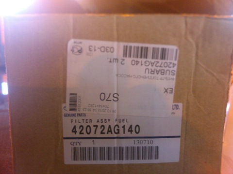 42072AG140 ФИЛЬТР ТОПЛИВНЫЙ OEM SUBARU | Запчасти на DRIVE2