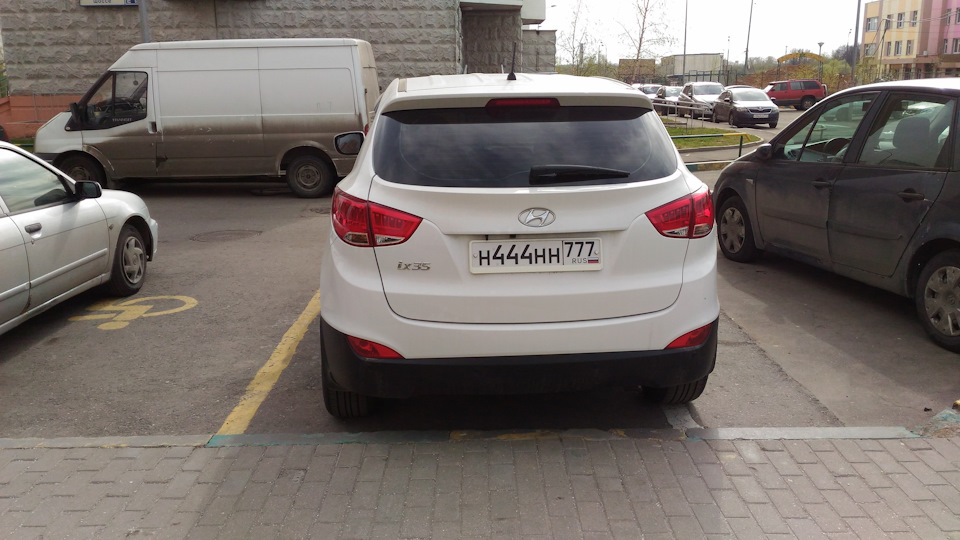 No 30 — фонари Audi style — Hyundai ix35, 2 л, 2014 года | стайлинг ...