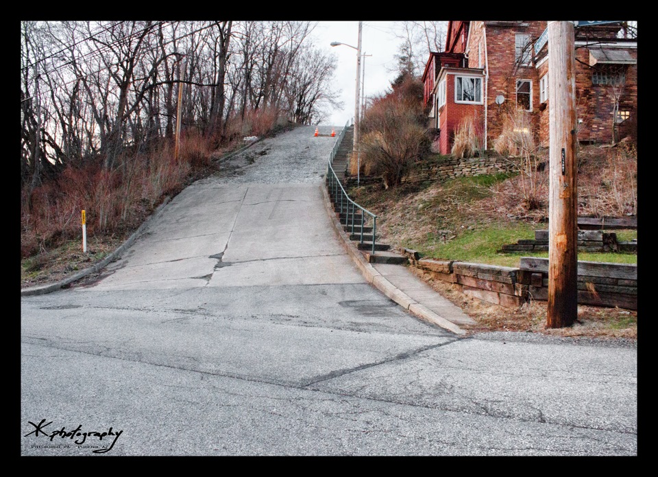 Driving up the Steepest Street in the World: Canton Avenue, Pittsburgh ...
